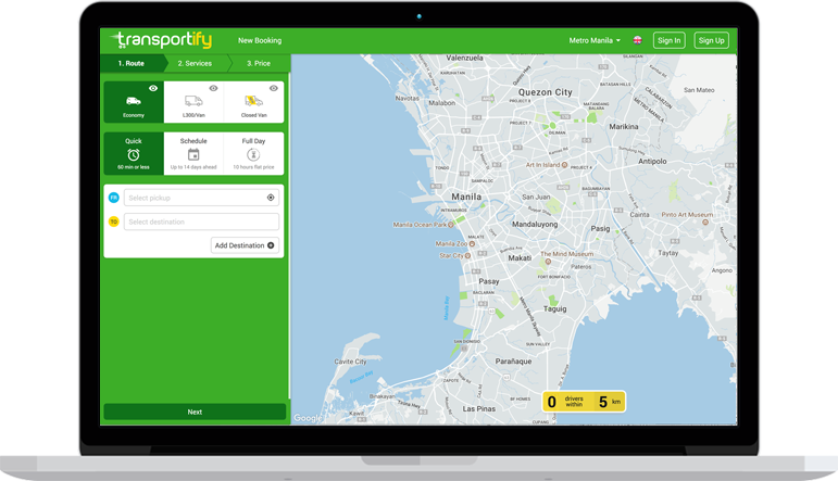 Delivery and Logistics Support App Philippines | Transportify Philippines