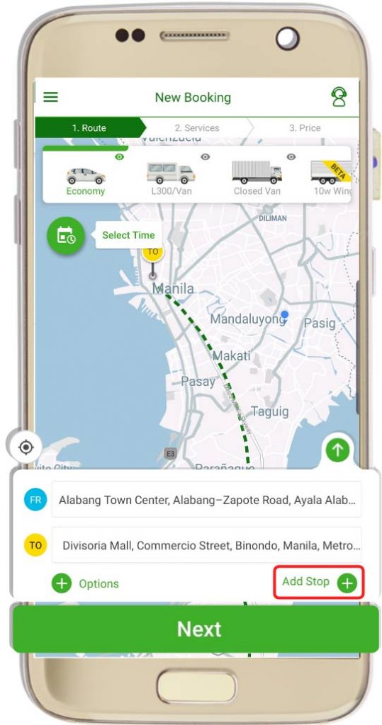 Booking Multiple Drops